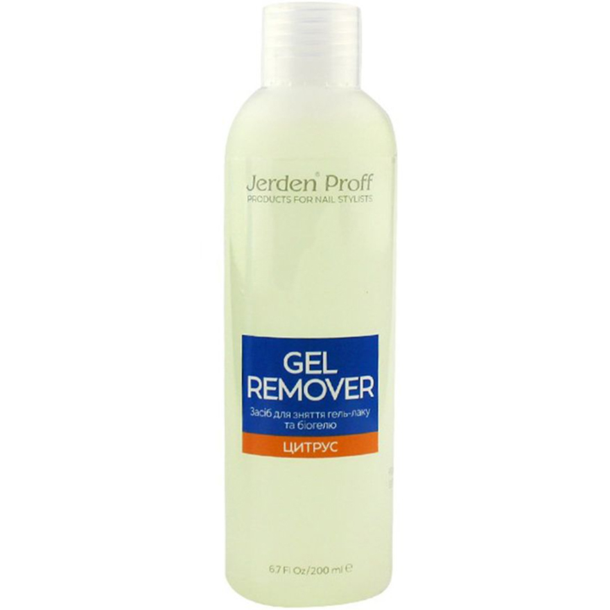 Jerden Proff Gel Remover эмульсия для снятия гель-лака и биогелей, Цитрус, 200 мл | Купить в ...