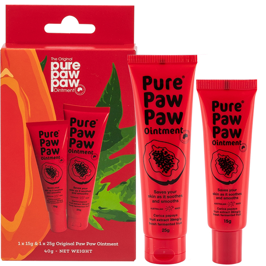 Pure Paw Paw Duo Original Revitalizing Lip Balm Set, 40 g buy at 259,00 ...