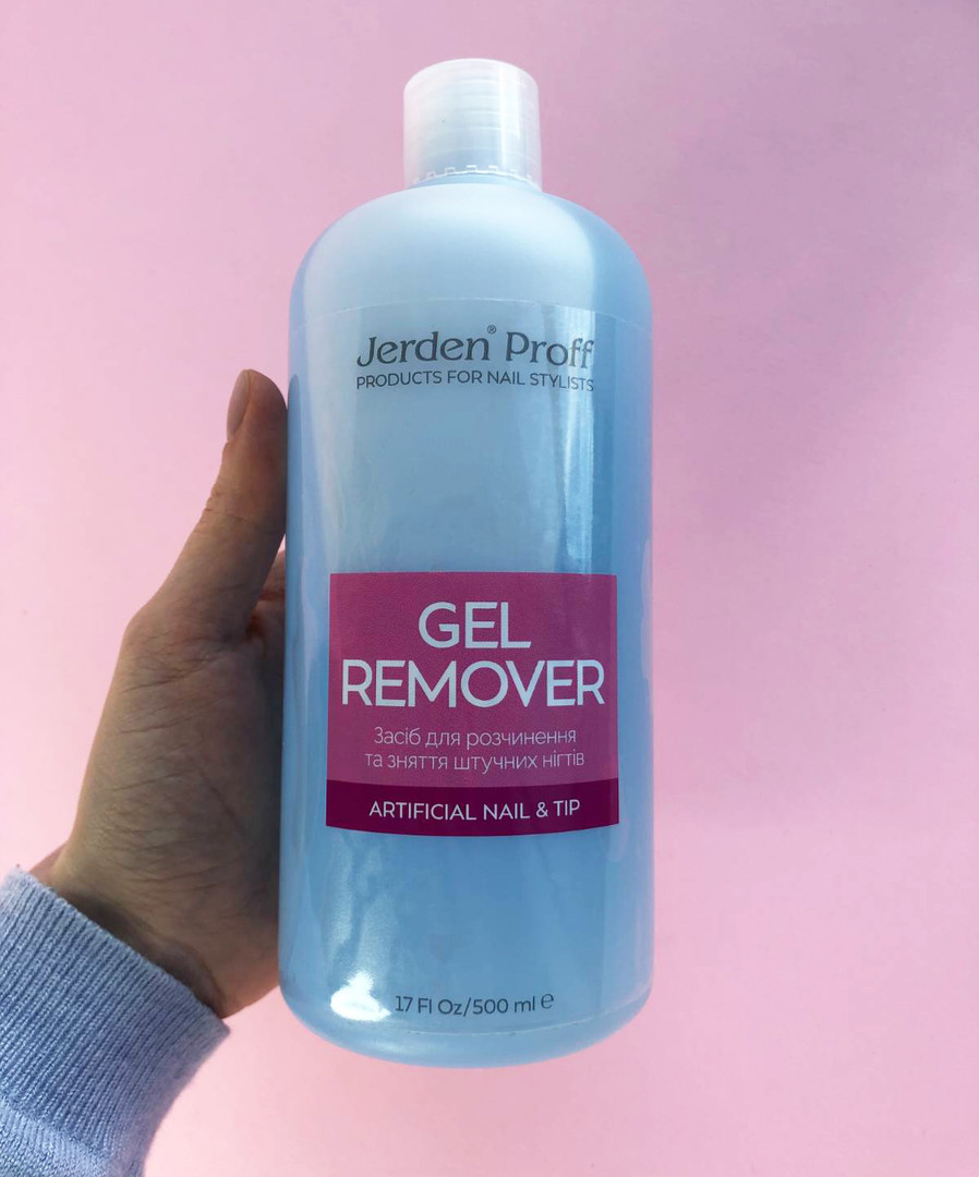 Jerden Proff Artificial Nail &Tip Remover - Средство для снятия акрила и типс, 500 мл
