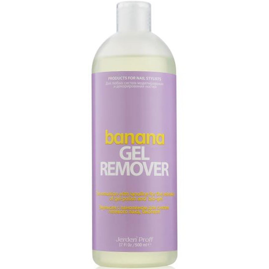 Jerden Proff Gel Remover эмульсия для снятия гель-лака и биогеля, Банан, 500 мл | Купить в ...