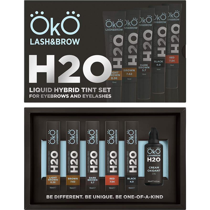 OKO Набор красок для бровей и ресниц Liquid Hybrid Tint H2O с окислителем | Купить в Украине ...
