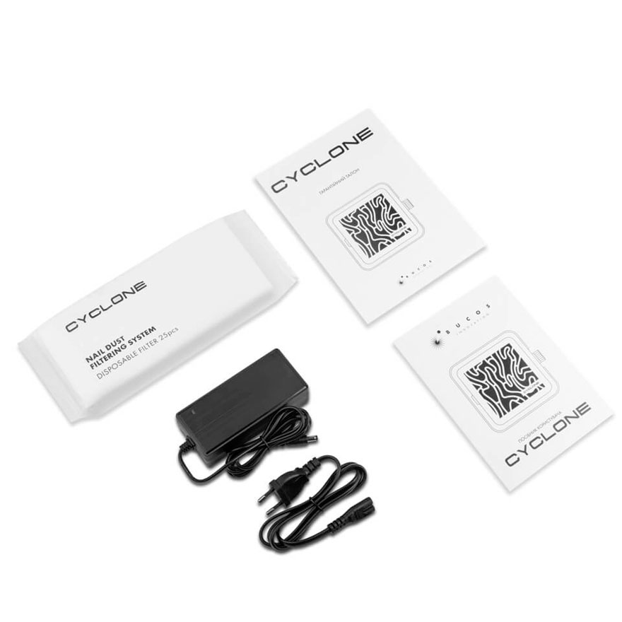 BUCOS Витяжка для манікюру та педикюру CYCLONE X 2 SILVER на 72W ...