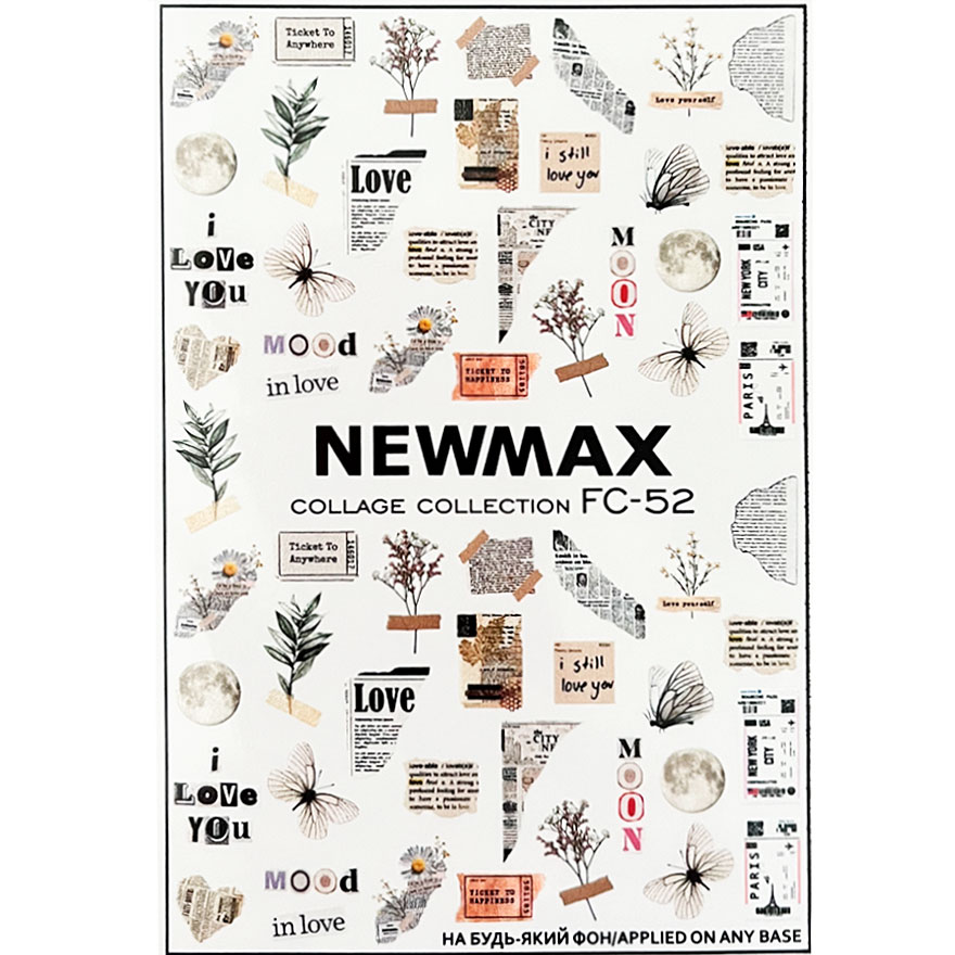 NewMax Слайдер-дизайн FC-52 (газеты, любовь, листья, бабочки) | Купить ...